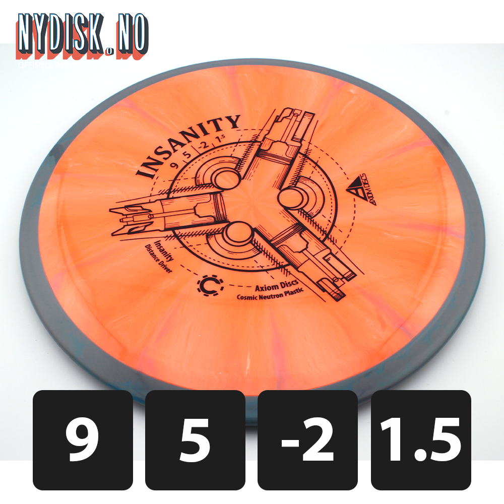 Axiom Cosmic Neutron Insanity Disc Golf Disk | NyDisk.no