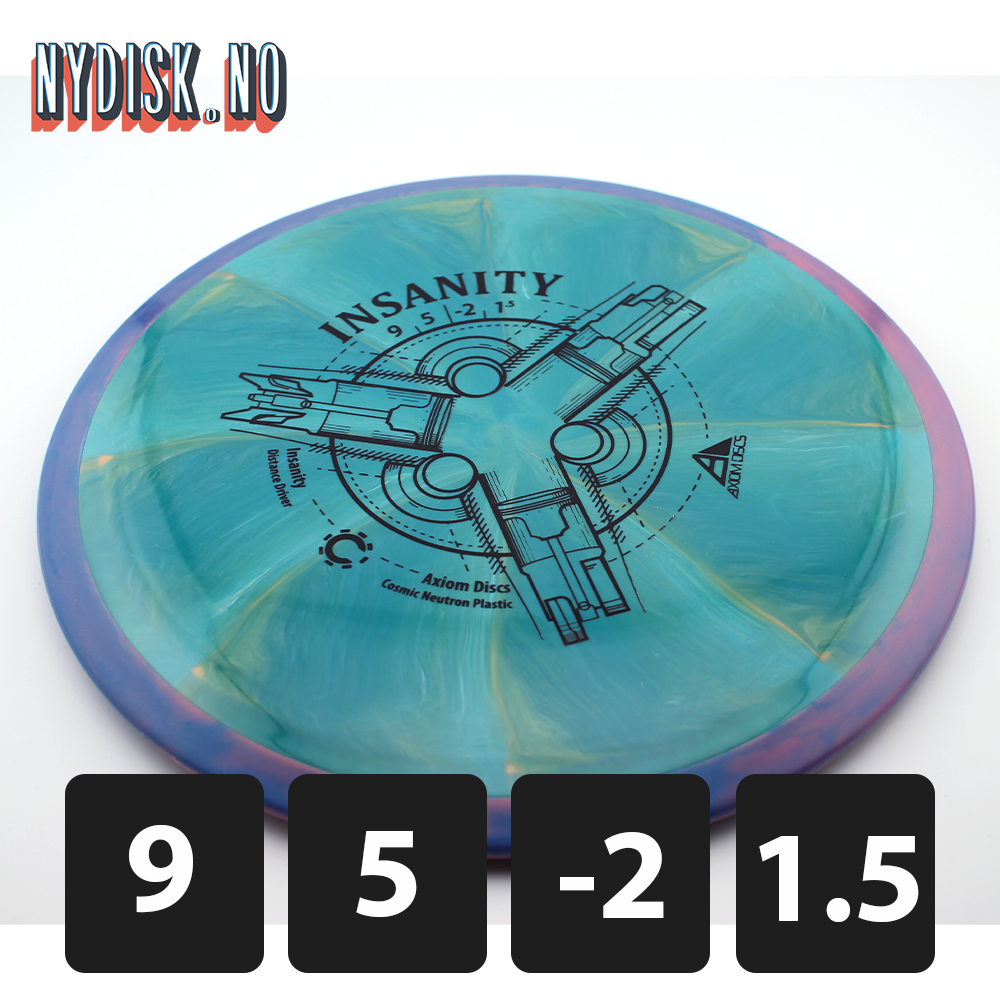 Axiom Cosmic Neutron Insanity Disc Golf Disk | NyDisk.no
