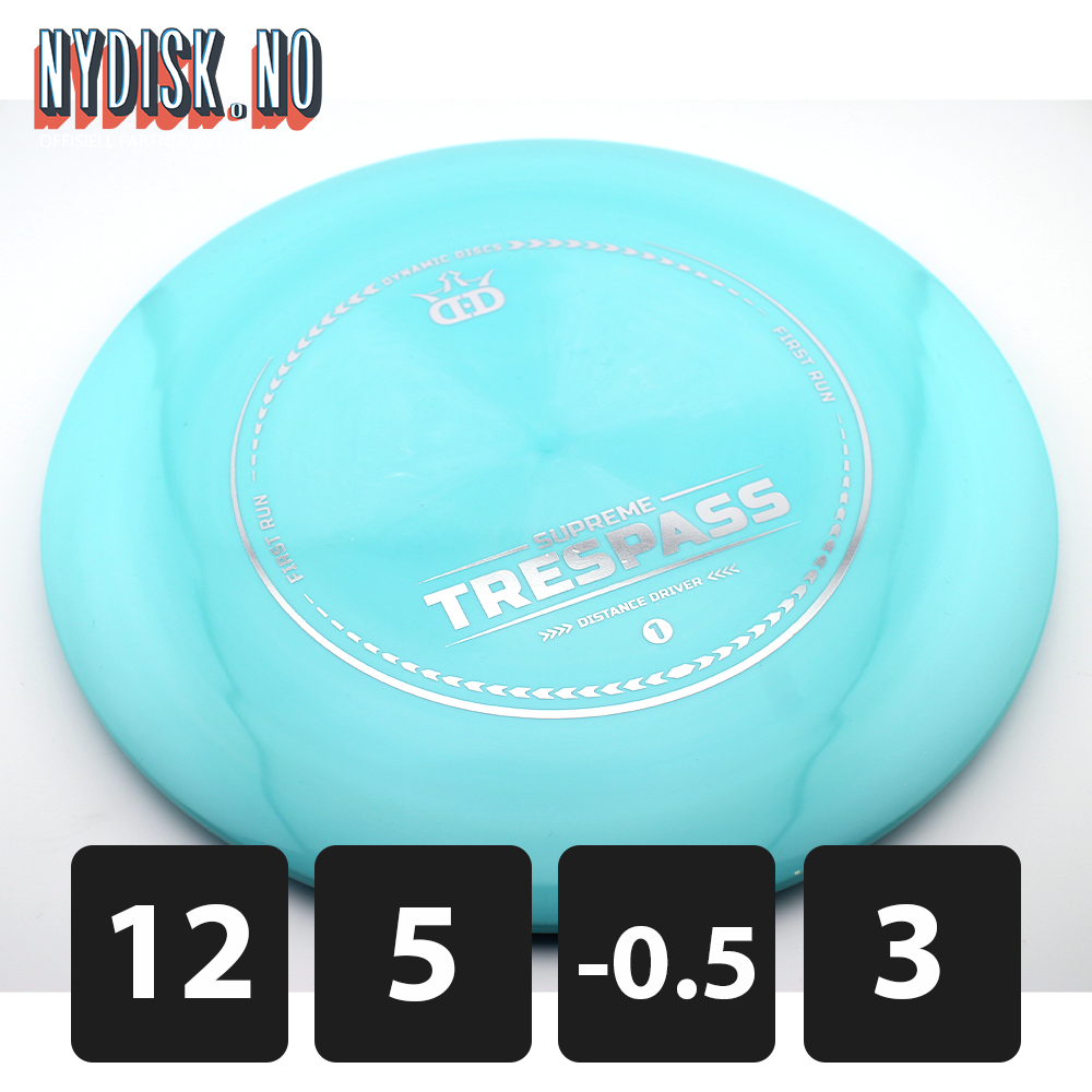 Dynamic Discs Supreme Trespass - First Run – NyDisk